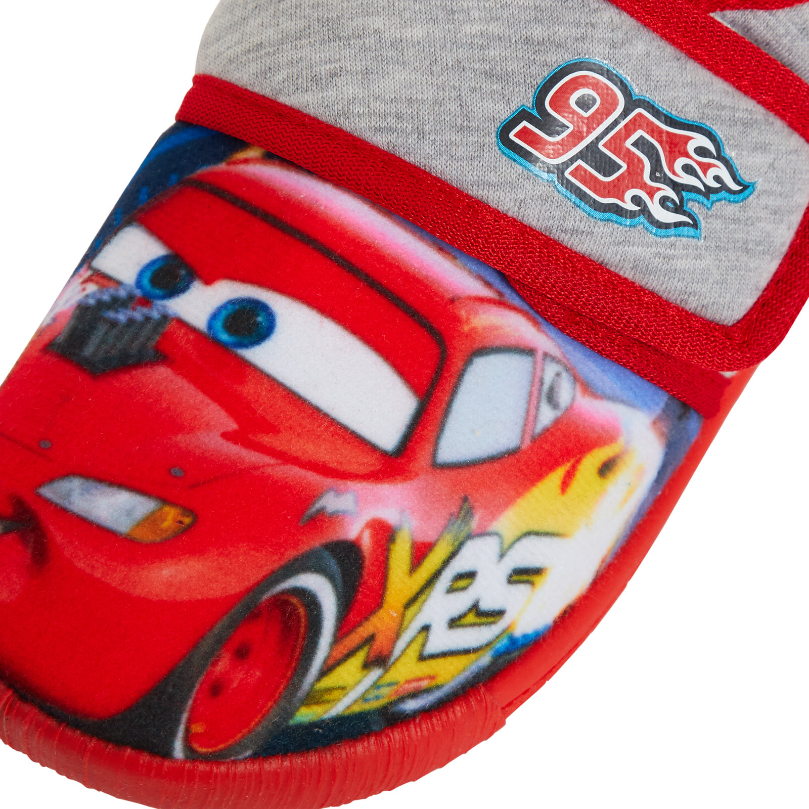 Boys Disney Cars Slippers Easy Fasten Slipper Boots Lighting McQueen ...