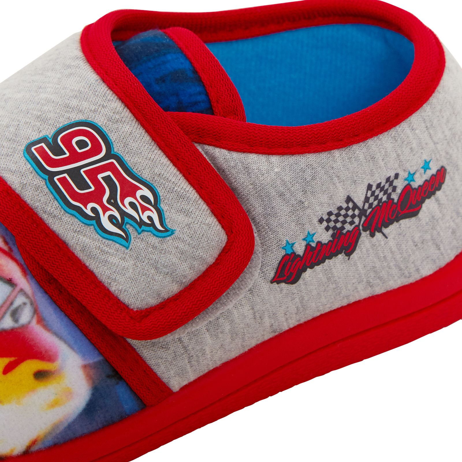 Boys Disney Cars Slippers Easy Fasten Slipper Boots Lighting McQueen ...