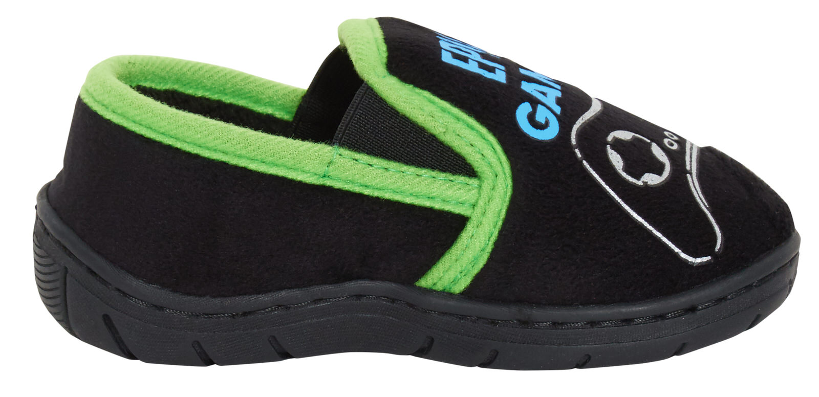 Boys Epic Gamer Slippers Kids Gaming Slip On Mules Warm Fleece Lined ...