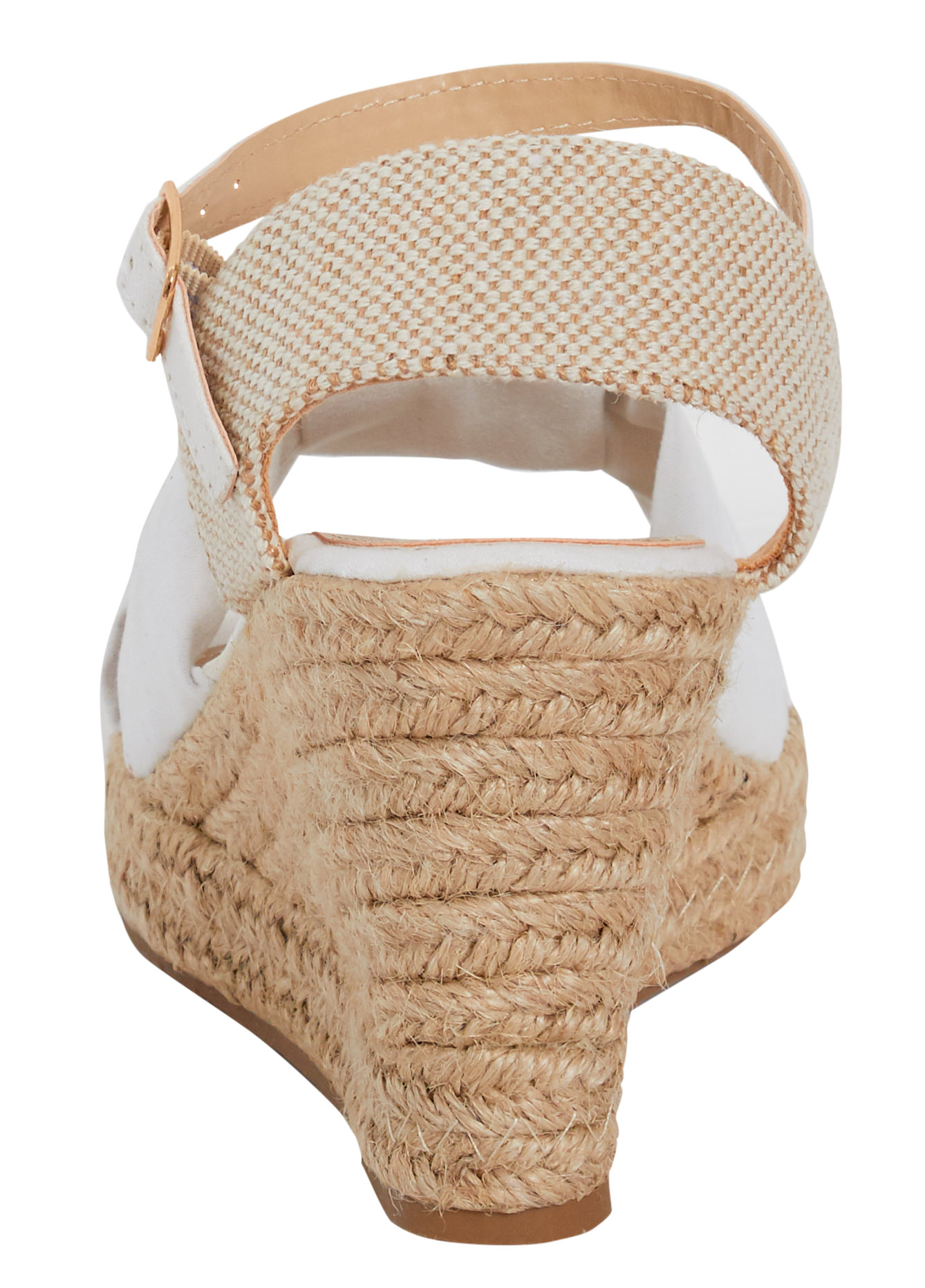 Womens Open Toe Wedge Sandals Espadrille Wedges Strappy Hessian Ankle ...