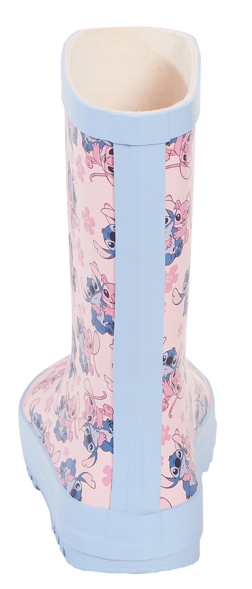 Girls Disney Stitch Wellies Rubber Wellington Boots Stitch & Angel sz 8 ...