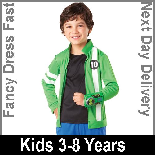 Child Boys Ben 10 Ultimate Alien Force Fancy Dress Costume Boys Cartoon ...