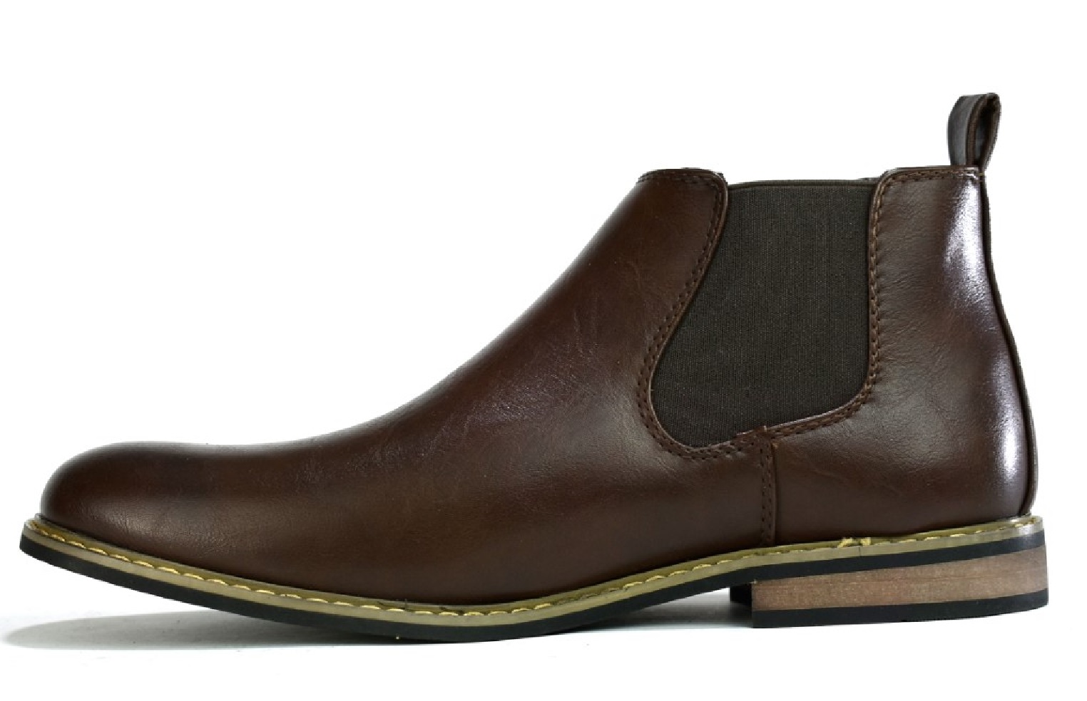MENS CHELSEA BOOTS DEALER ANKLE SMART WORK OFFICE PARTY CASUAL SLIP ON ...