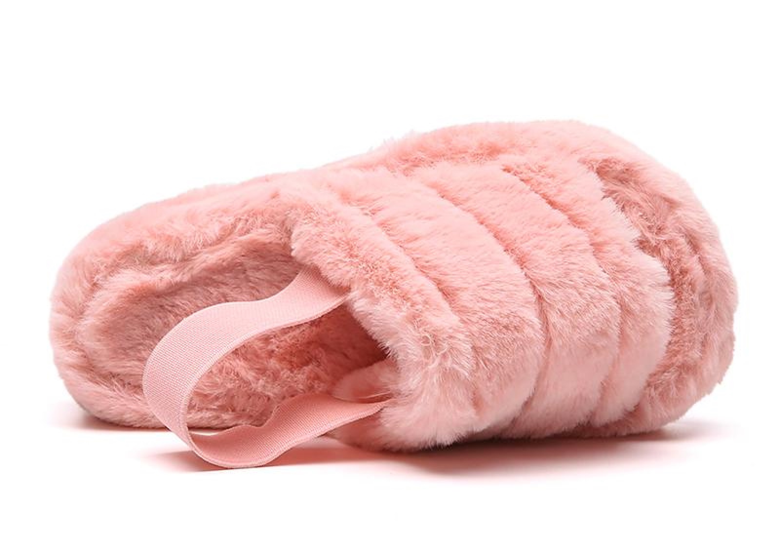 KIDS GIRLS CHILDRENS INFANTS FLUFFY SLIDERS FAUX FUR COMFY WINTER ...