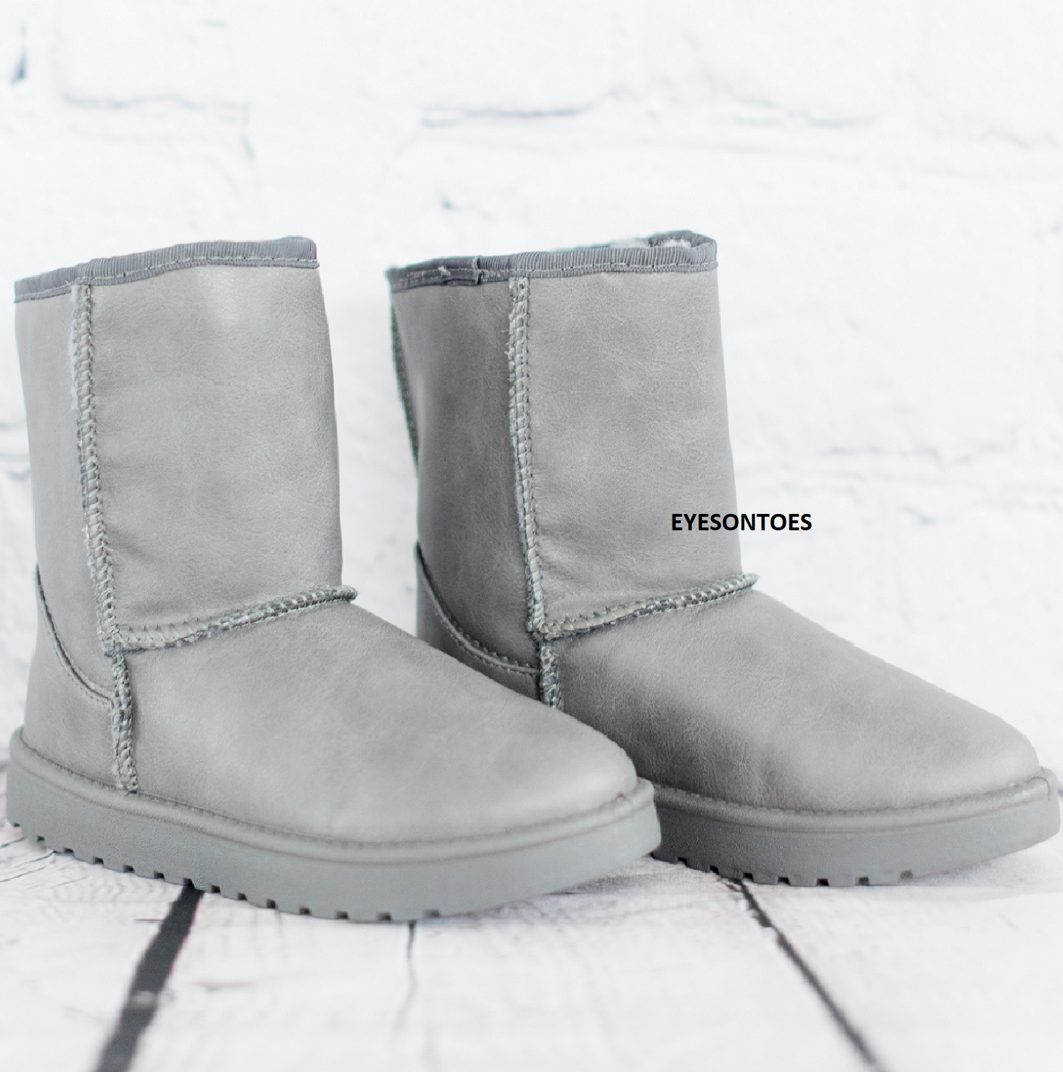 KIDS GIRLS CHILDREN WARM WINTER ANKLE FUR LINED GRIP SOLE SNUGG BOW ...