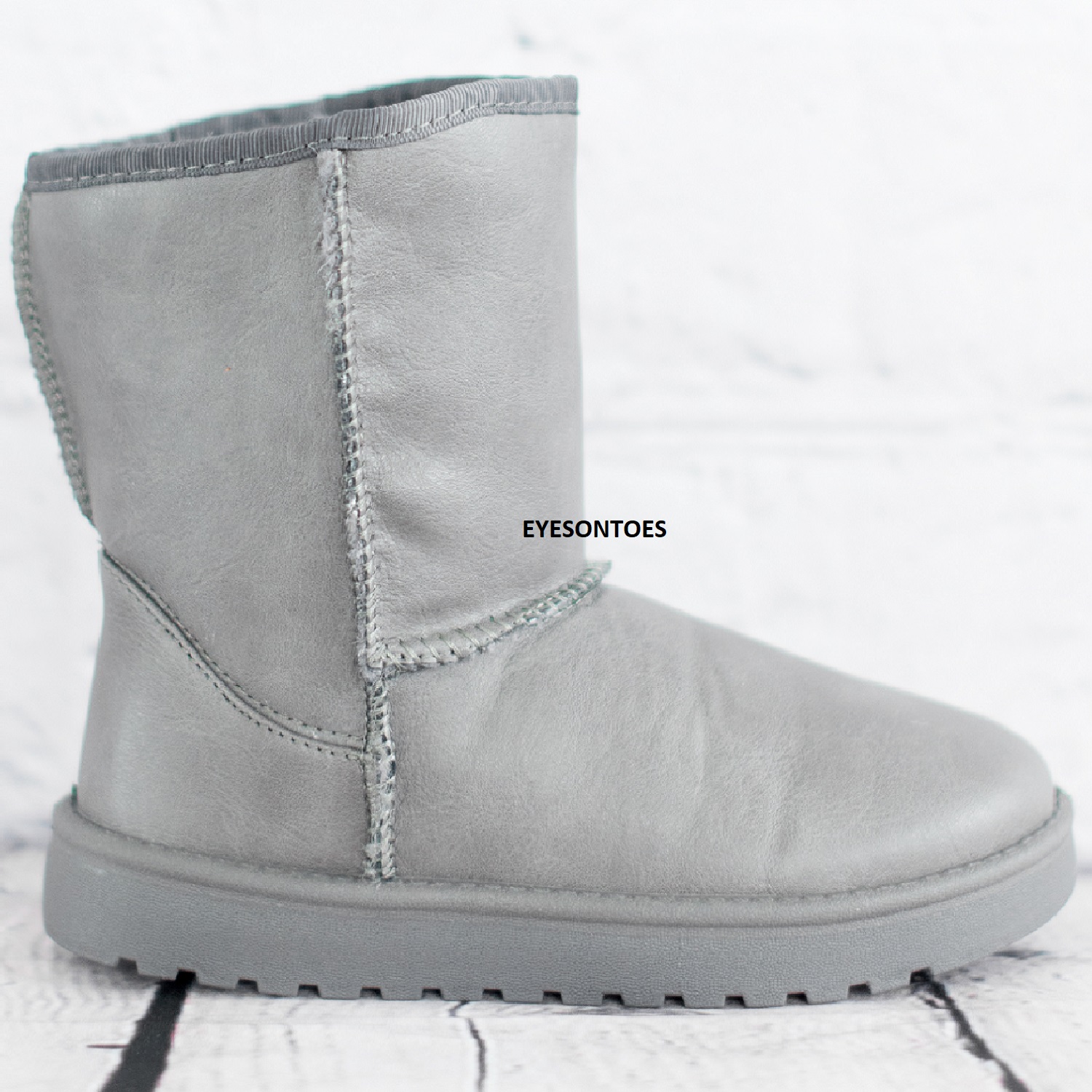 KIDS GIRLS CHILDREN WARM WINTER ANKLE FUR LINED GRIP SOLE SNUGG BOW ...