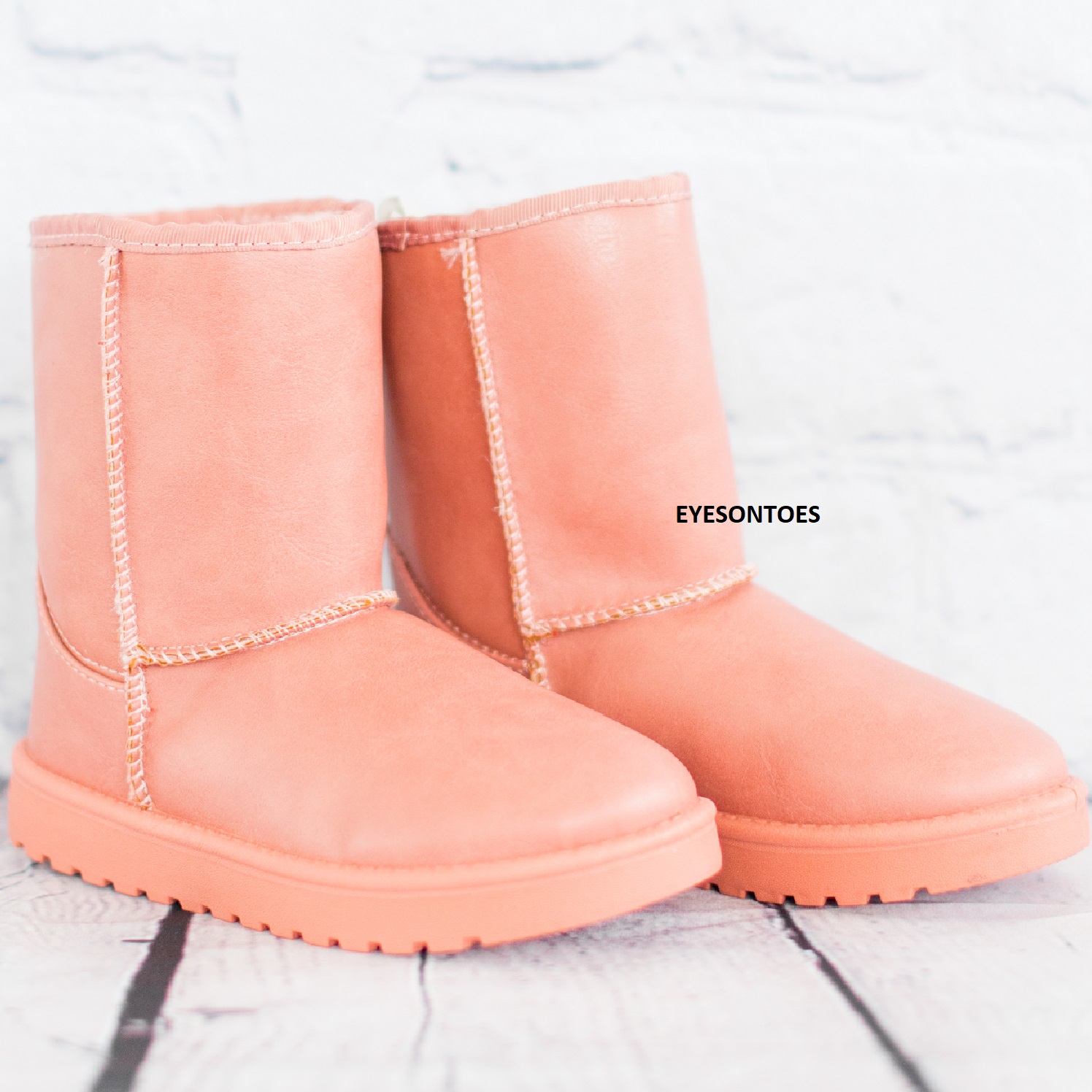 KIDS GIRLS CHILDREN WARM WINTER ANKLE FUR LINED GRIP SOLE SNUGG BOW ...