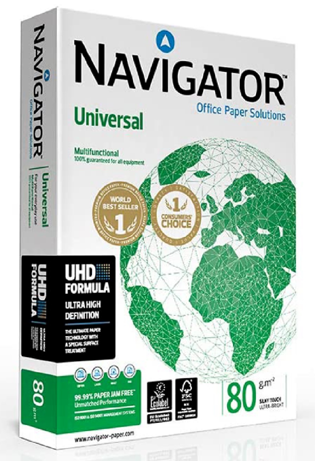 NAVIGATOR 80GSM A4 PREMIUM QUALITY PAPERWHITE COPY COPIER PRINTING ...