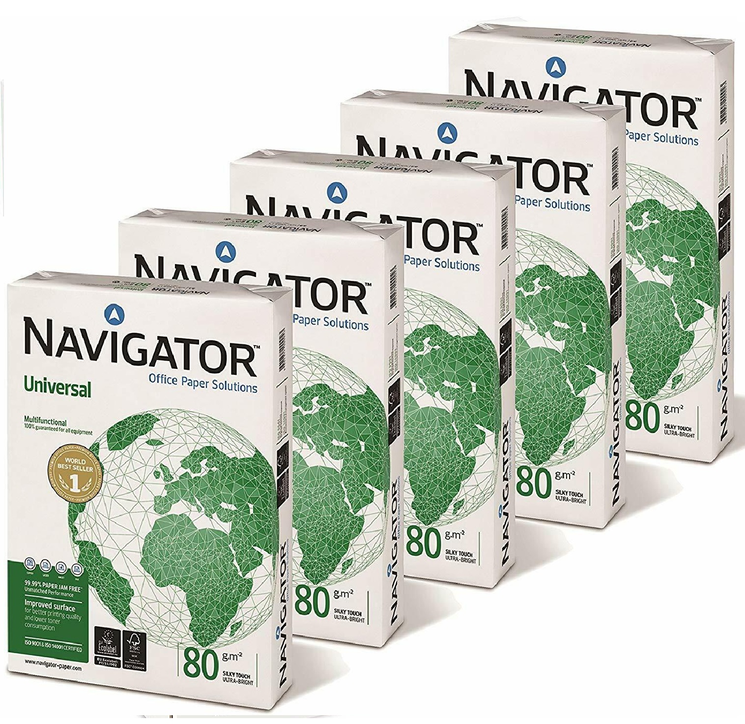 NAVIGATOR 80GSM A4 PREMIUM QUALITY PAPERWHITE COPY COPIER PRINTING ...