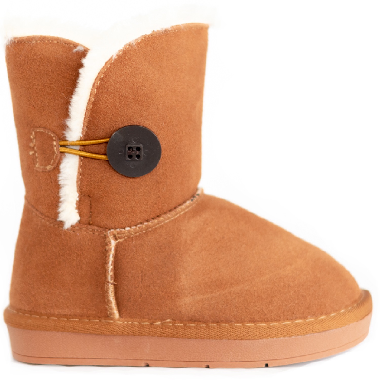 KIDS GIRLS CHILDREN WARM WINTER ANKLE FUR LINED GRIP SOLE SNUGG BOW ...