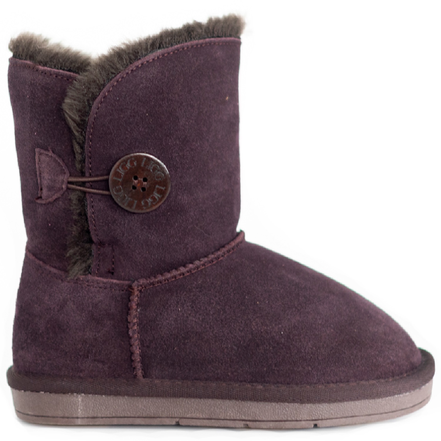 KIDS GIRLS CHILDREN WARM WINTER ANKLE FUR LINED GRIP SOLE SNUGG BOW ...