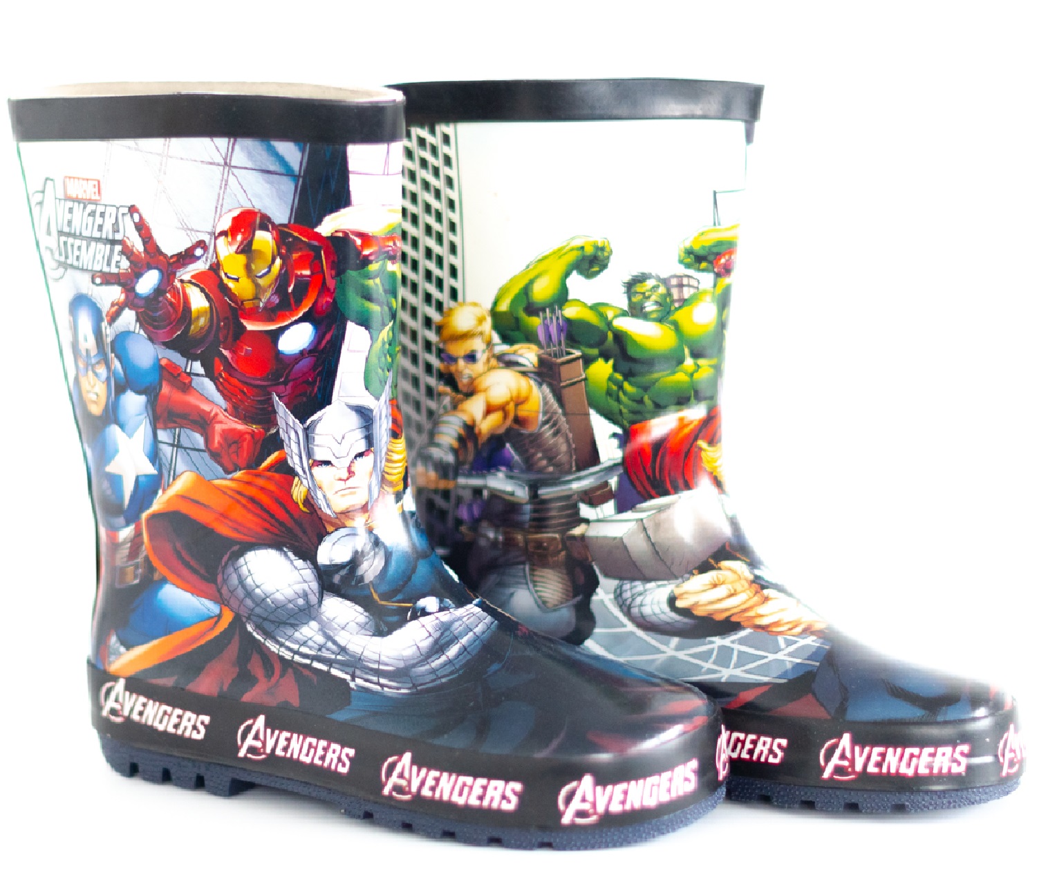 CHILDRENS KIDS RUBBER WELLINGTON SNOW RAIN WELLIES MARVEL AVENGERS ...