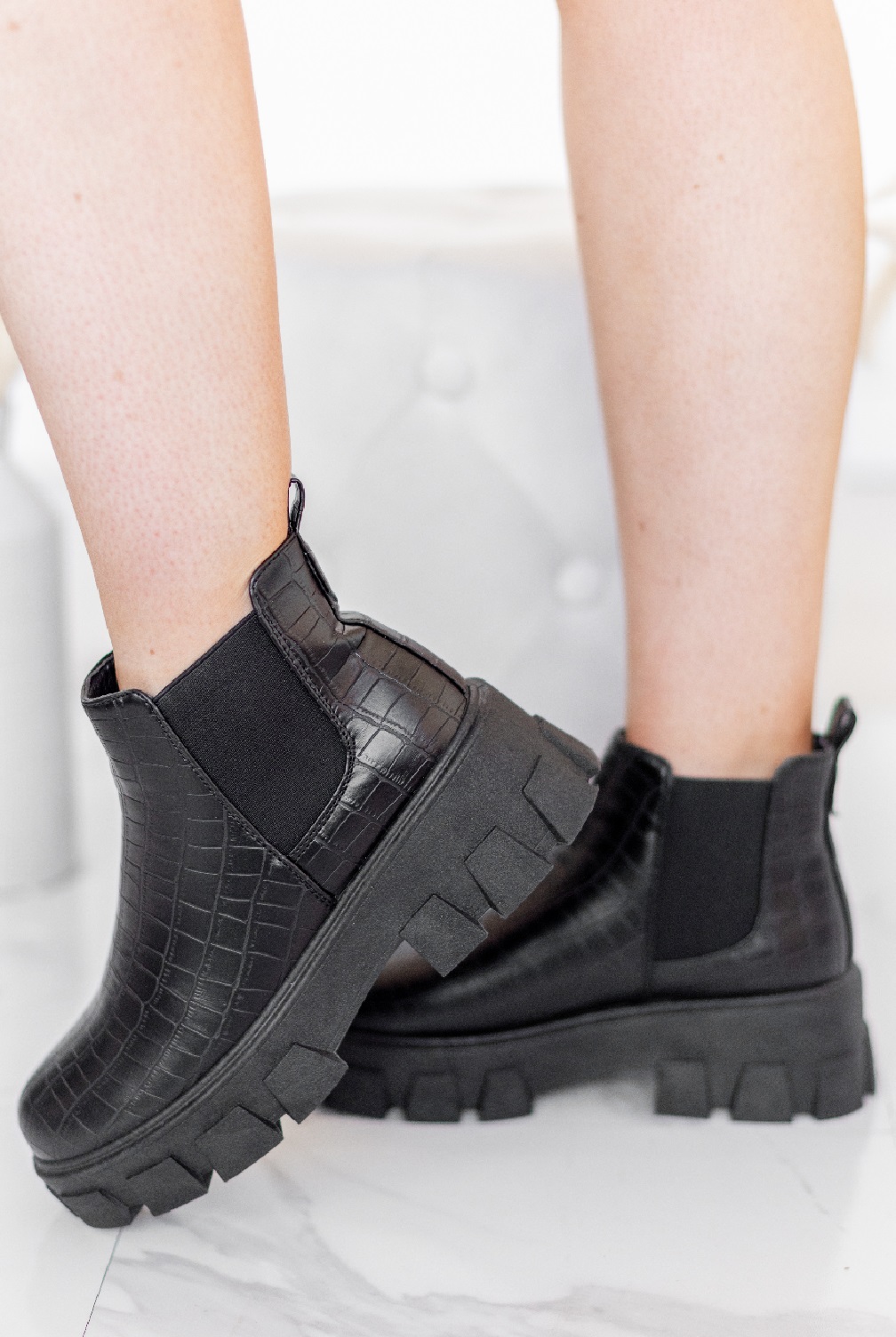 WOMENS CHUNKY PLATFORM SOLE LADIES FLAT FASHION CHELSEA SLIP ON ANKLE ...