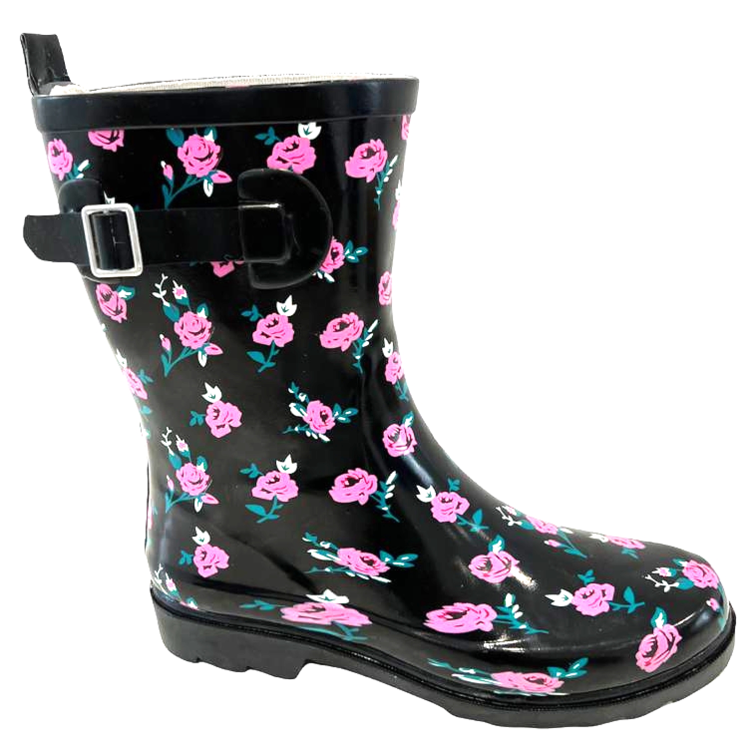LADIES WOMENS GARDEN RAIN WATERPROOF SHORT WELLIES FESTIVAL WELLINGTON ...