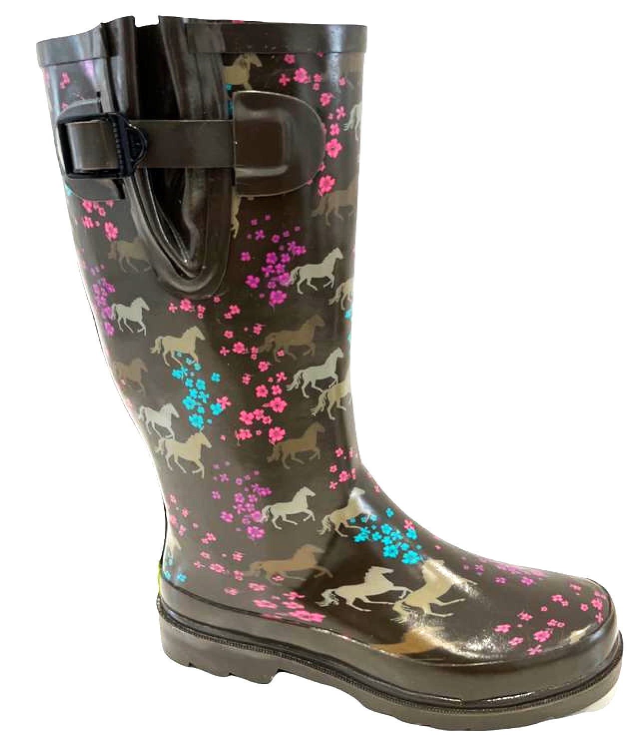 WOMENS LADIES FESTIVAL RAIN WELLIES TALL WELLINGTON WATERPROOF GARDEN ...