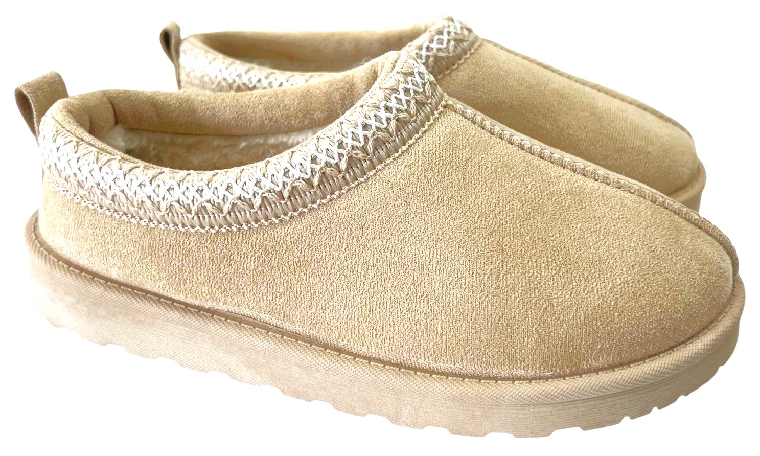 LADIES WOMENS WARM FAUX FUR LINED IN OUT DOOR SLIPPERS SHOES SLIPPERS ...