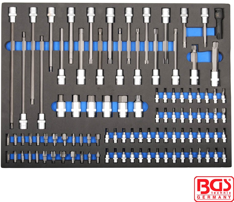 BGS Tools 101Pc Socket Bit Driver Set inc Torx XZN Ribe Screwdriver Hex ...