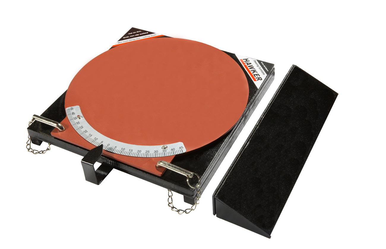 Hawker Steel Wheel Steering Turntables Turn Plates 1.5 Tonne PAIR ...