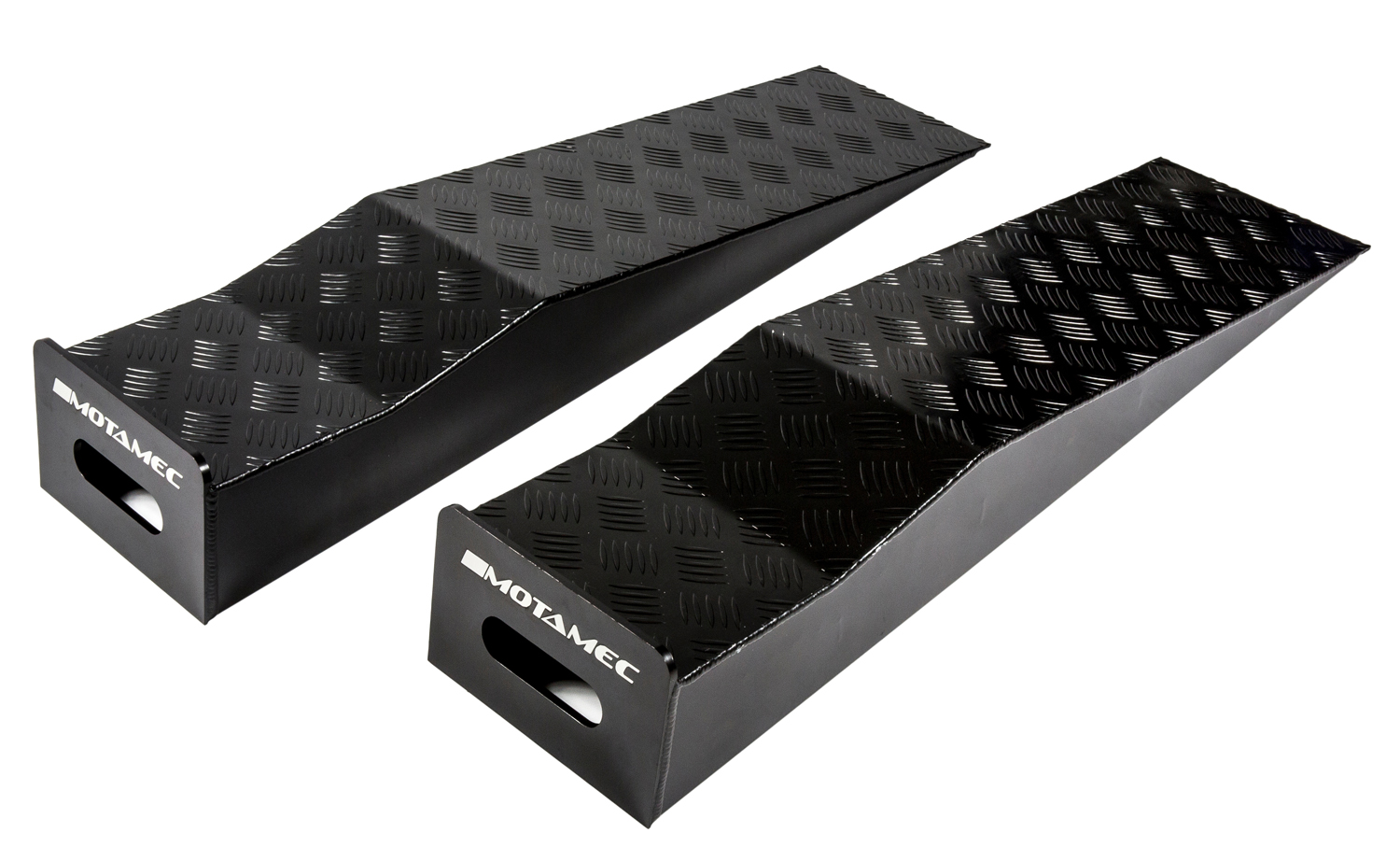 Motamec Alloy WRC Wheel Ramps - Aluminium Low Entry Car Lift Ramp Black ...