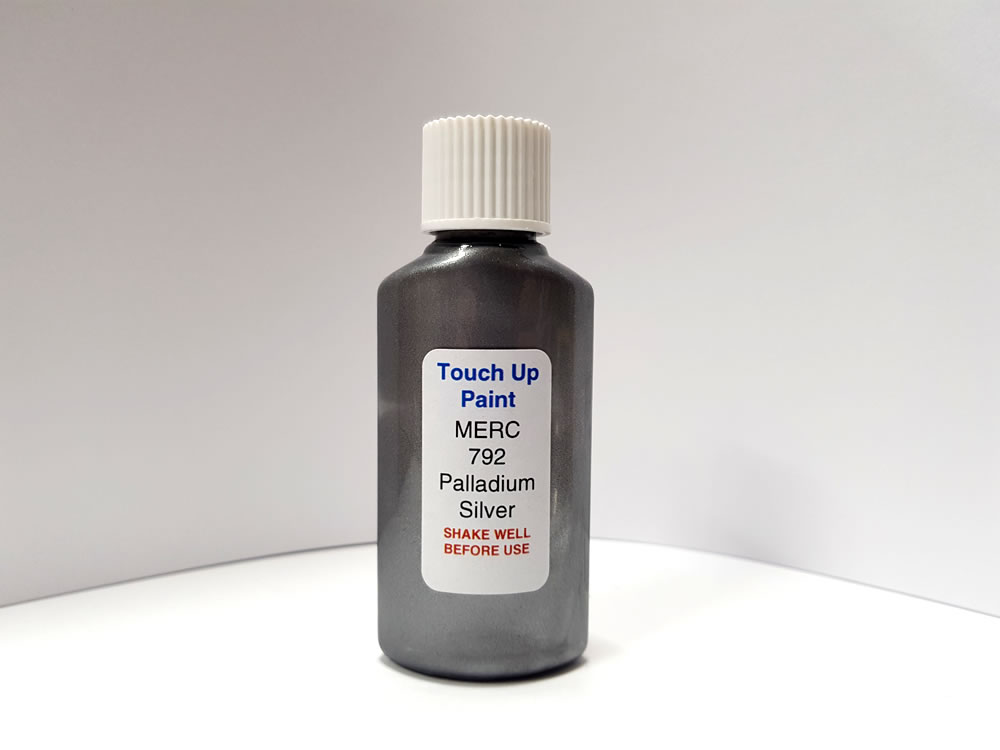 MERCEDES BENZ PALLADIUM SILVER 792 TOUCH UP KIT BOTTLE BRUSH REPAIR ...