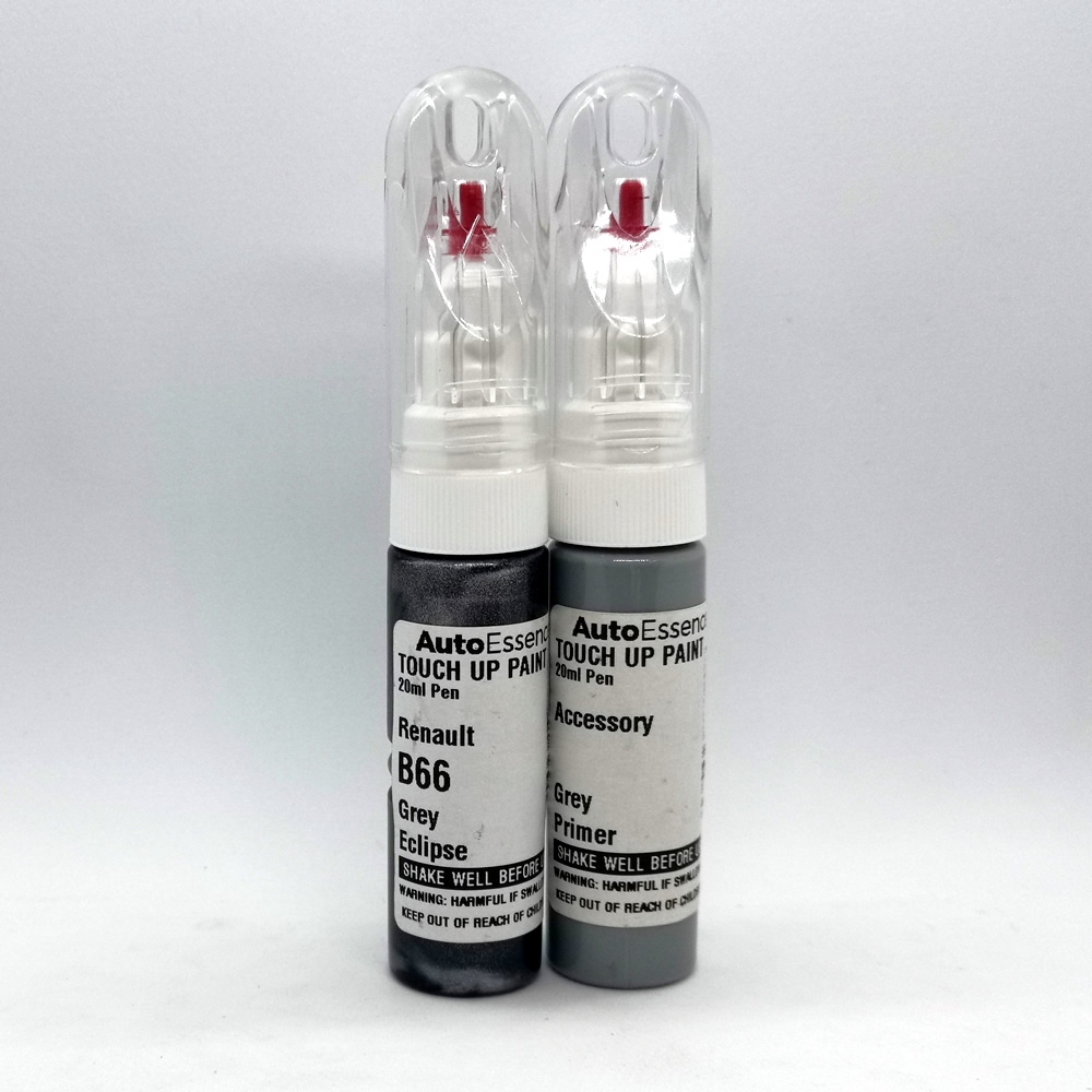 TOUCH UP PEN FOR RENAULT B66 GREY ECLIPSE PAINT 20ML PAINT BOTTLE PEN ...