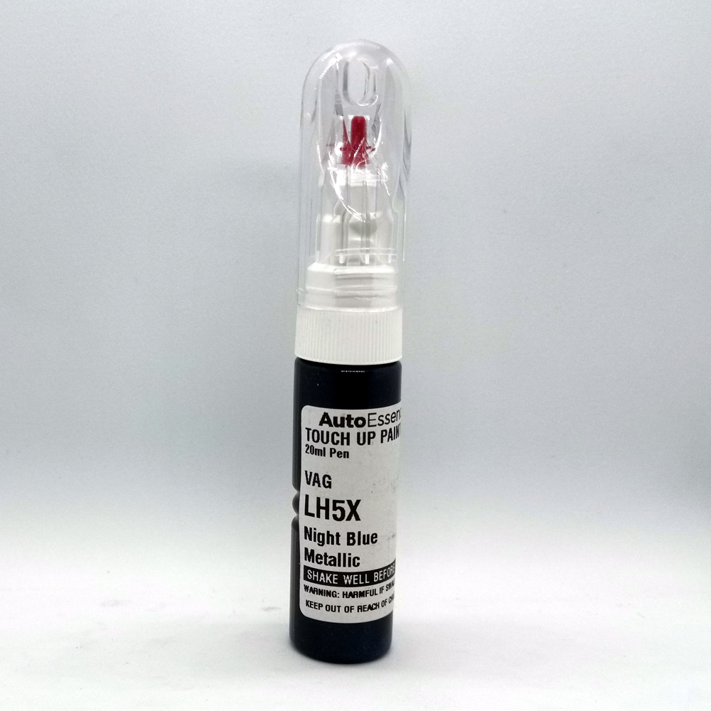 TOUCH UP PEN FOR VW LH5X NIGHT BLUE METALLIC PAINT 20ML PAINT BOTTLE ...