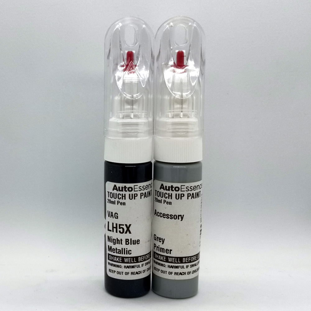 TOUCH UP PEN FOR VW LH5X NIGHT BLUE METALLIC PAINT 20ML PAINT BOTTLE ...