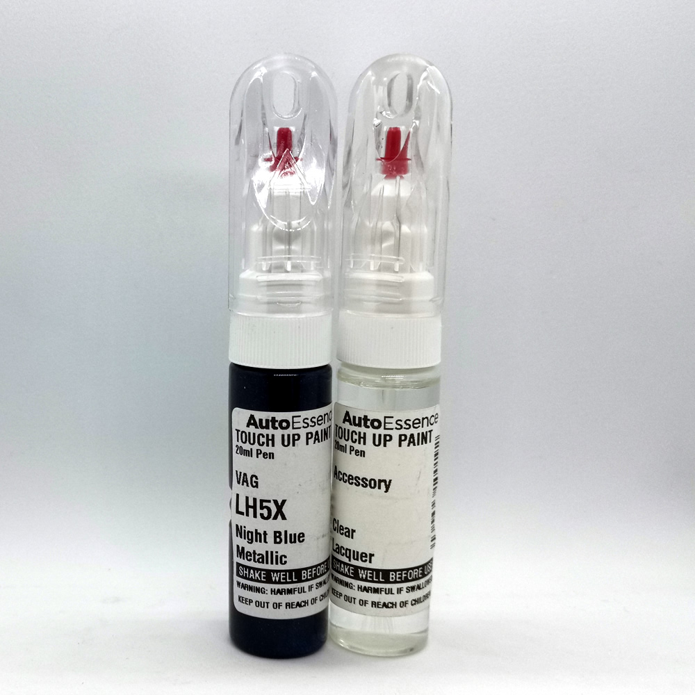 TOUCH UP PEN FOR VW LH5X NIGHT BLUE METALLIC PAINT 20ML PAINT BOTTLE ...