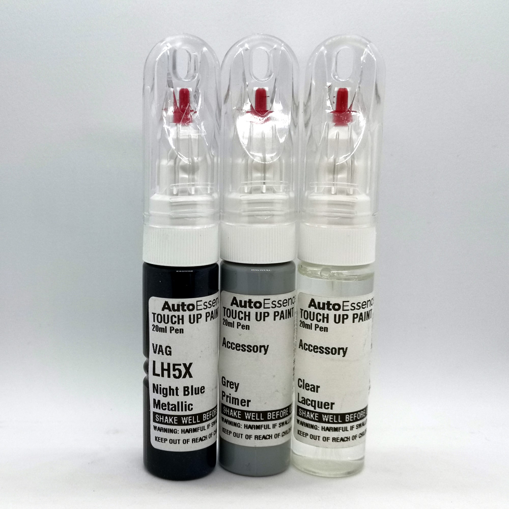 TOUCH UP PEN FOR VW LH5X NIGHT BLUE METALLIC PAINT 20ML PAINT BOTTLE ...
