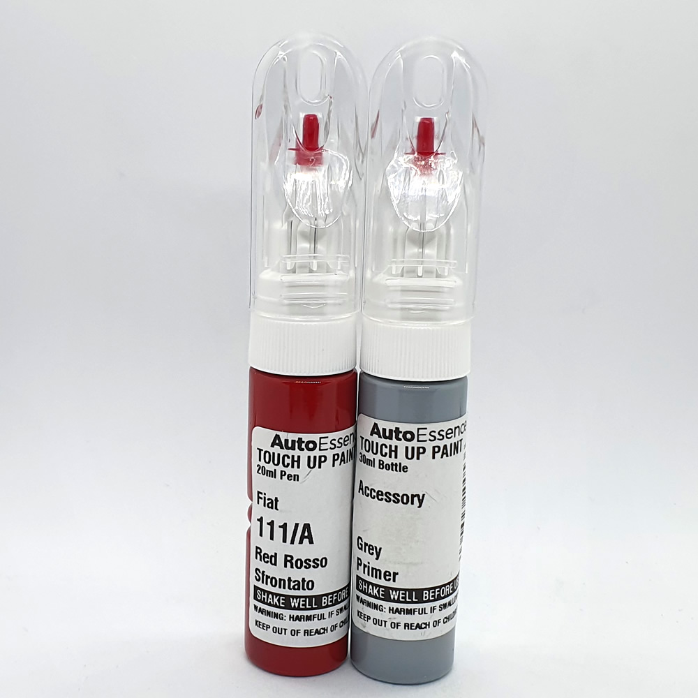 FIAT 111 A RED ROSSO SFRONTATO TOUCH UP PEN REPAIR KIT PAINT WITH BRUSH ...