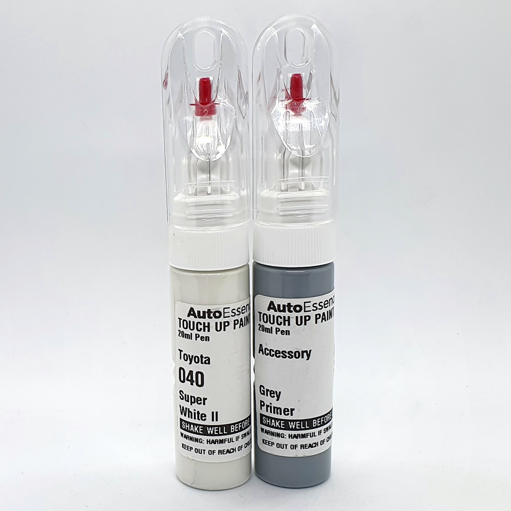 TOYOTA SUPER WHITE 2 040 PAINT TOUCH UP PEN SCRATCH CHIP BRUSH SCRATCH ...