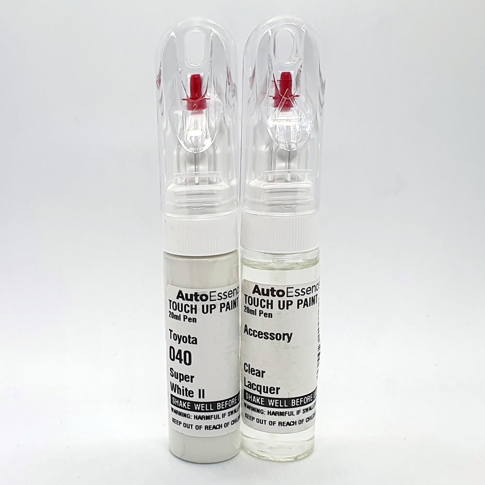 TOYOTA SUPER WHITE 2 040 PAINT TOUCH UP PEN SCRATCH CHIP BRUSH SCRATCH ...