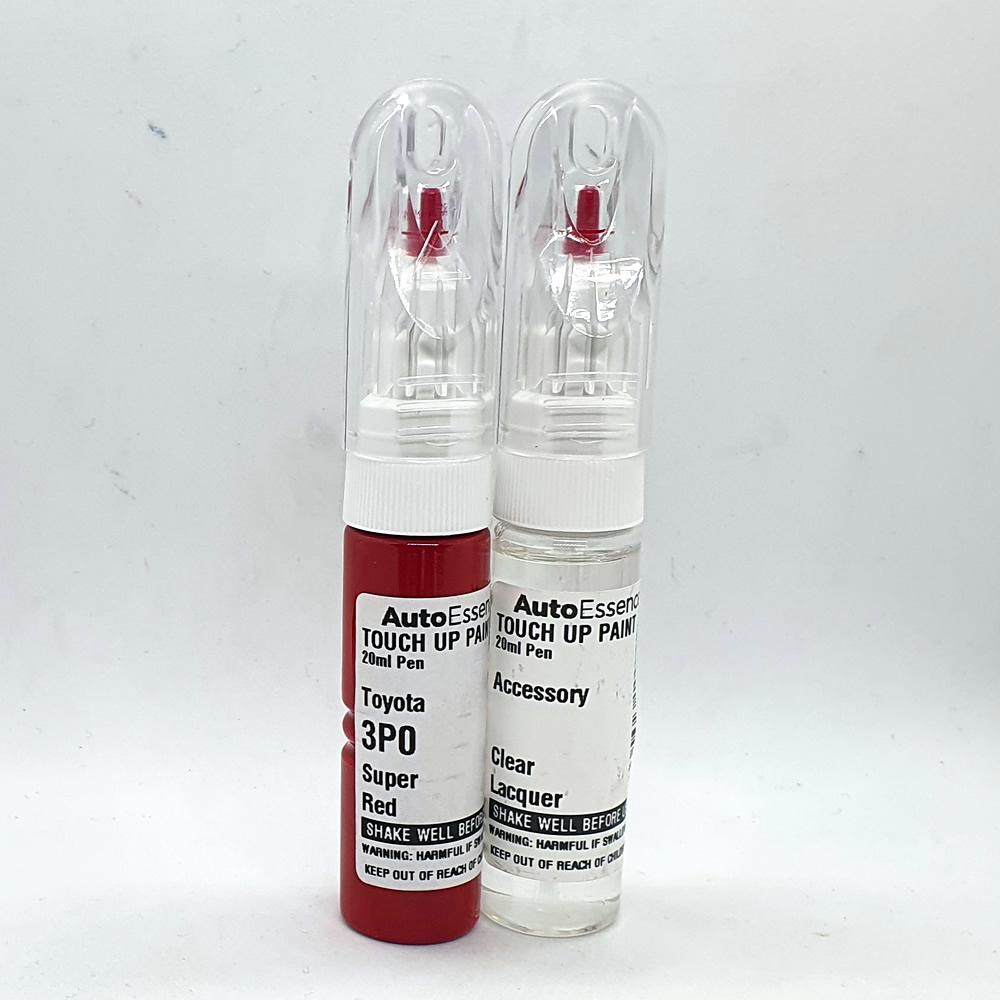 TOYOTA SUPER RED 3P0 PAINT TOUCH UP PEN SCRATCH CHIP BRUSH SCRATCH ...