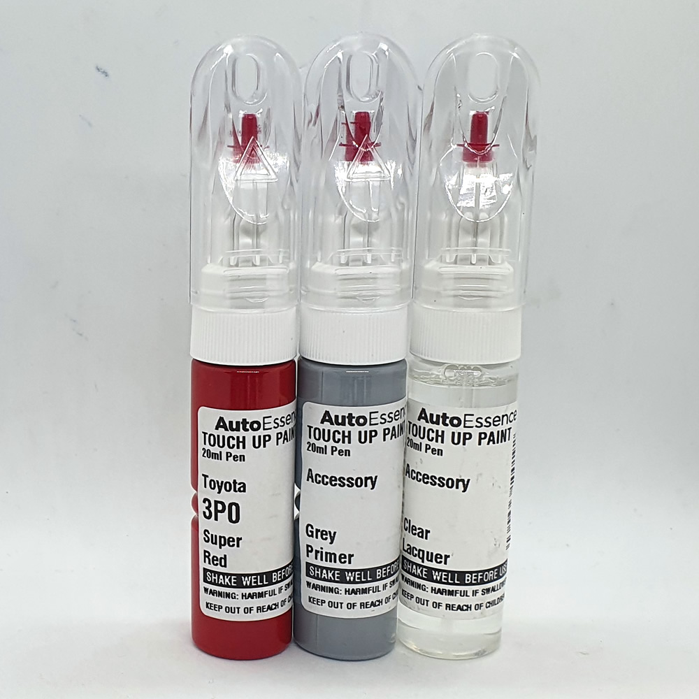 TOYOTA SUPER RED 3P0 PAINT TOUCH UP PEN SCRATCH CHIP BRUSH SCRATCH ...