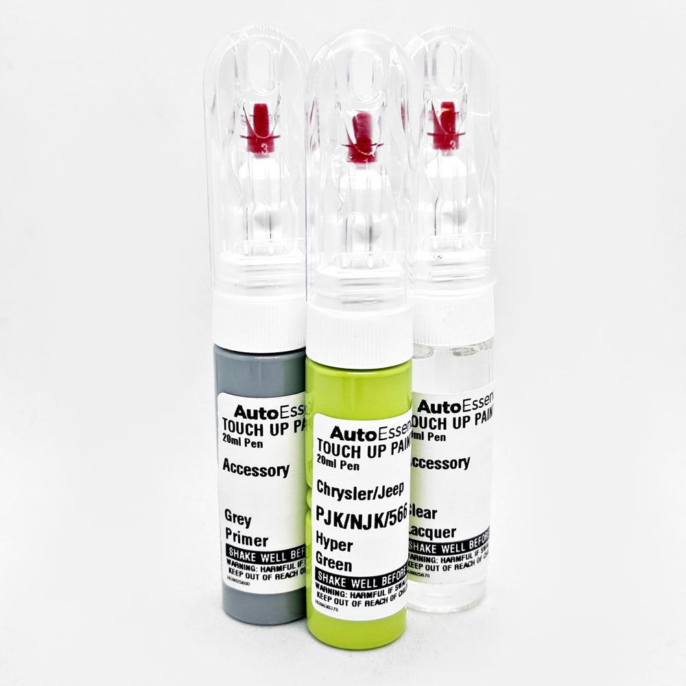 PAINT TOUCH UP PEN FOR CHRYSLER JEEP PJK NJK 566 HYPER GREEN 20ML ...