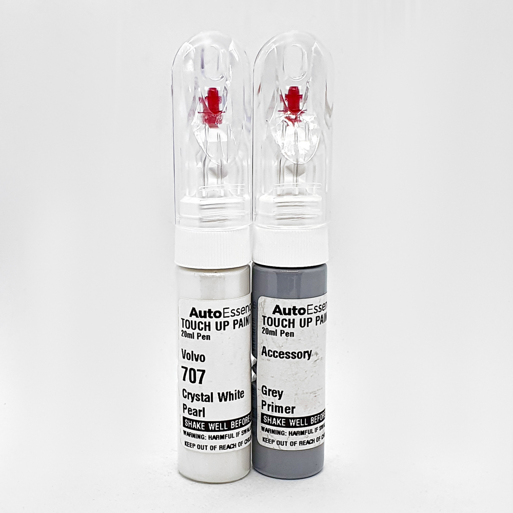 PAINT TOUCH UP PEN FOR VOLVO 707 CRYSTAL WHITE PEARL 20ML REPAIR ...
