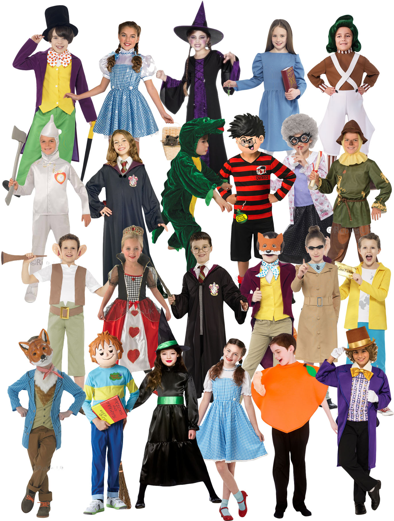 World Book Day Story Characters Kids Fancy Dress Boys Girls Childrens World Book Day Story Characters Kids Fancy Dress Boys Girls Childrens