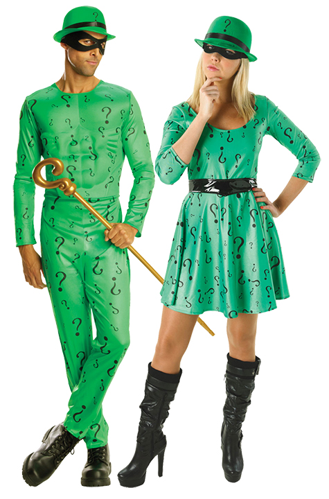 Classic Riddler Adults Fancy Dress Batman Villain Comic Book Mens ...