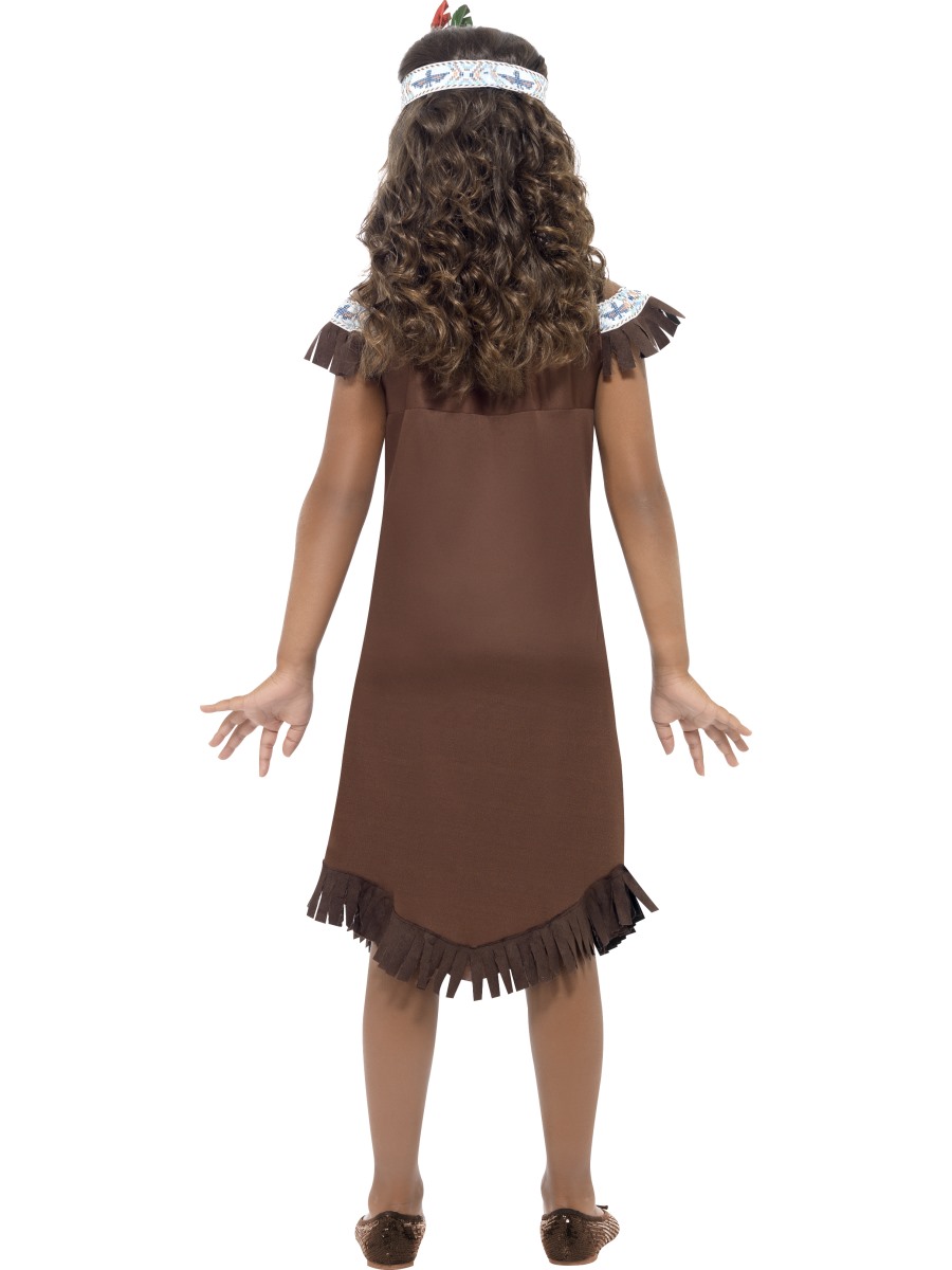 Red Indian Girls Fancy Dress Wild West Western Native American Kids ...