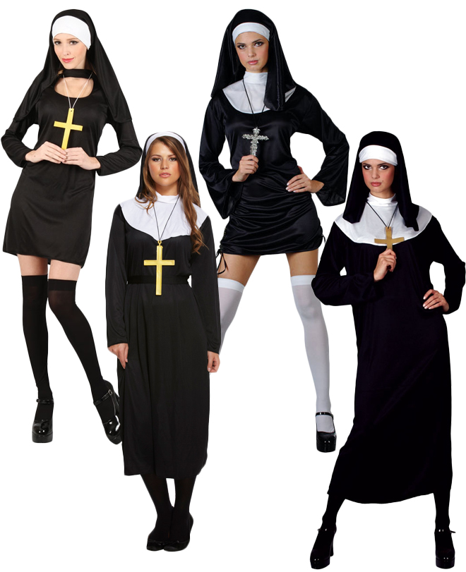 Sister Nun Ladies Fancy Dress Religious Holy Saints & Sinners Womens ...