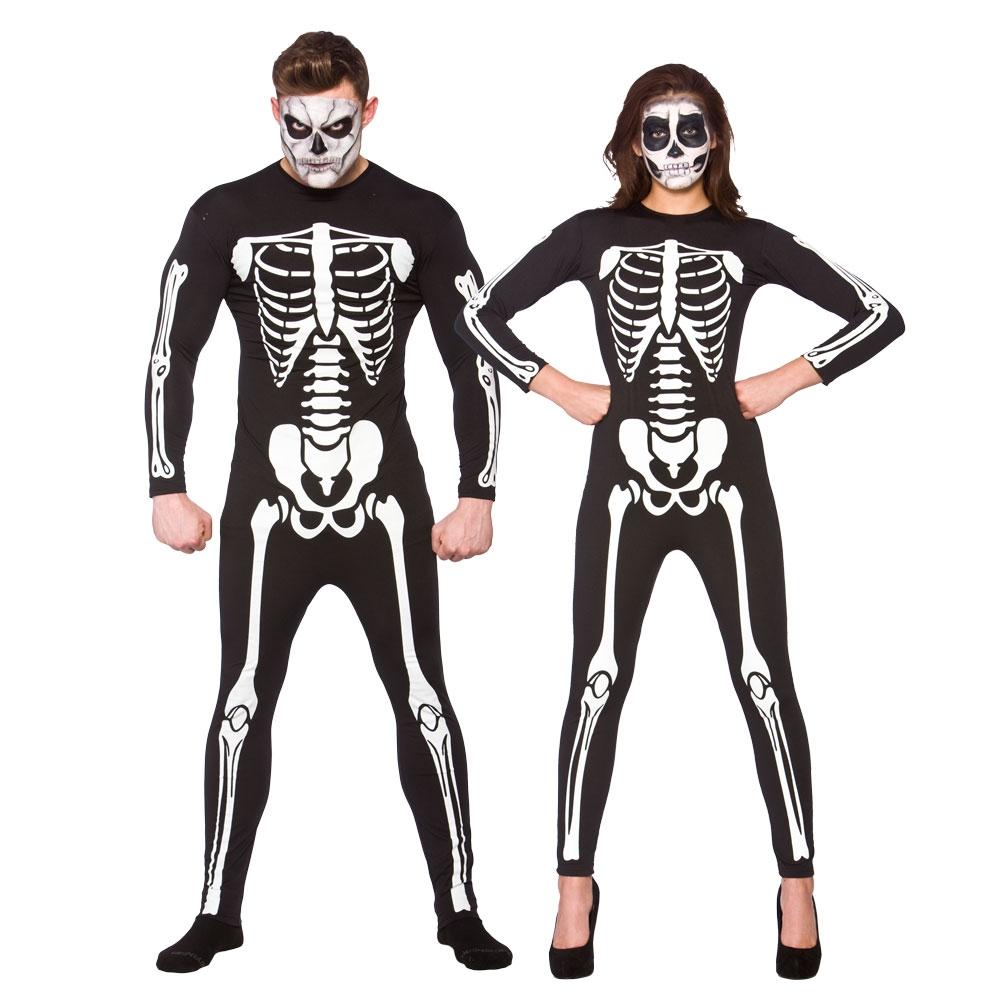 Skeleton Jumpsuit Adults Costume | All Men's Halloween Costumes | Mega ...