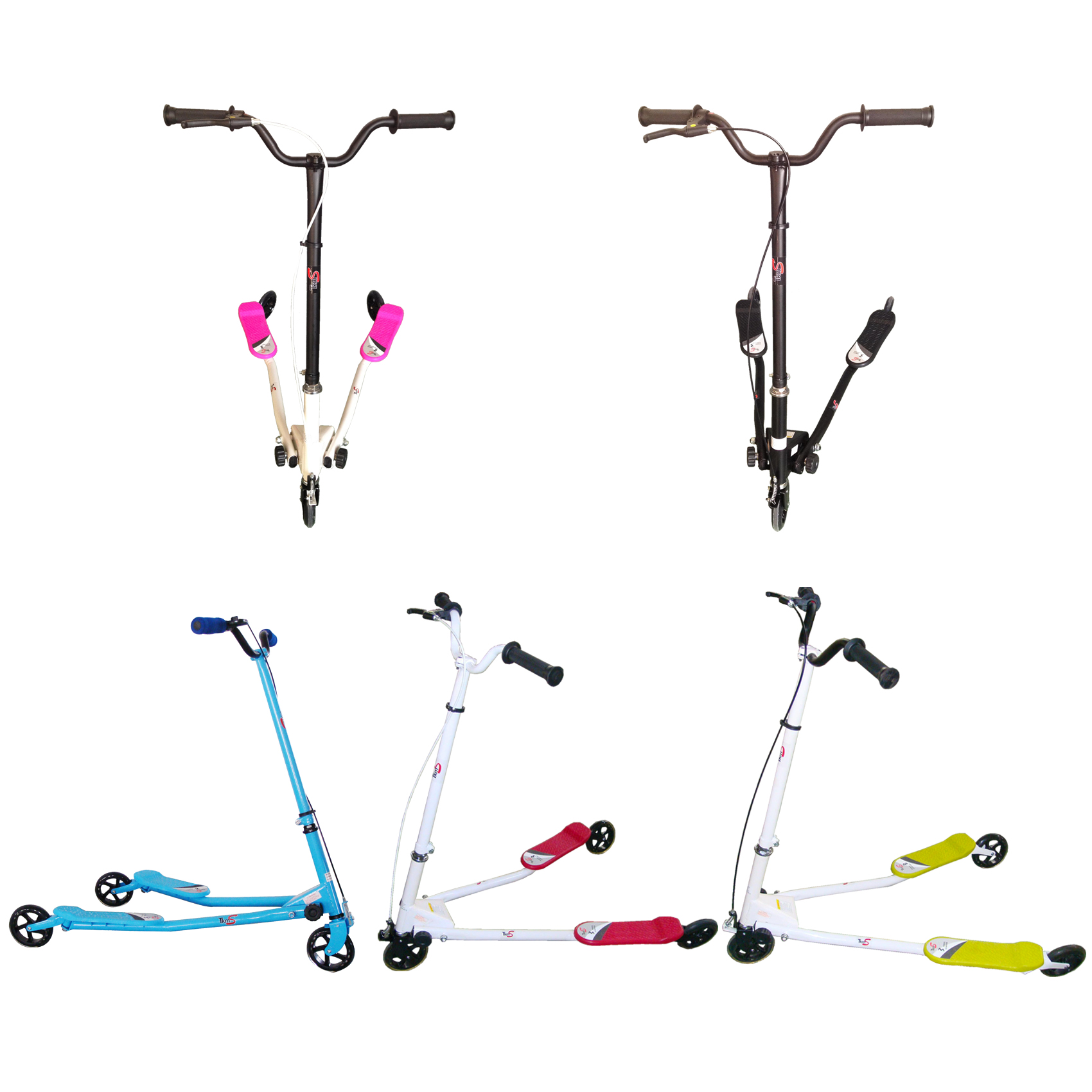 3 Wheel Swing Tri Motion Slider Winged Push Scooter For Kids Flicker ...