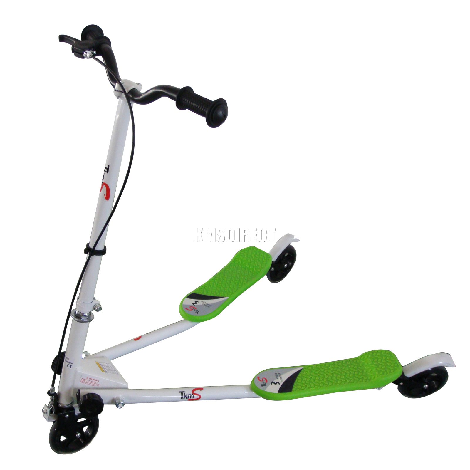 Kid 3 Wheel Mini Tri Slider Motion Winged Push Scooter Green Drifter ...