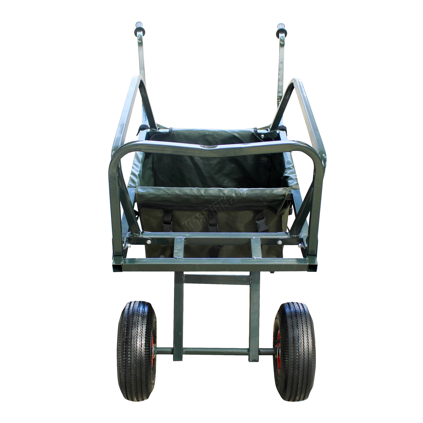 Fishing Trolley 2 Pneumatic Wheel Folding Barrow Cart with Bag ...