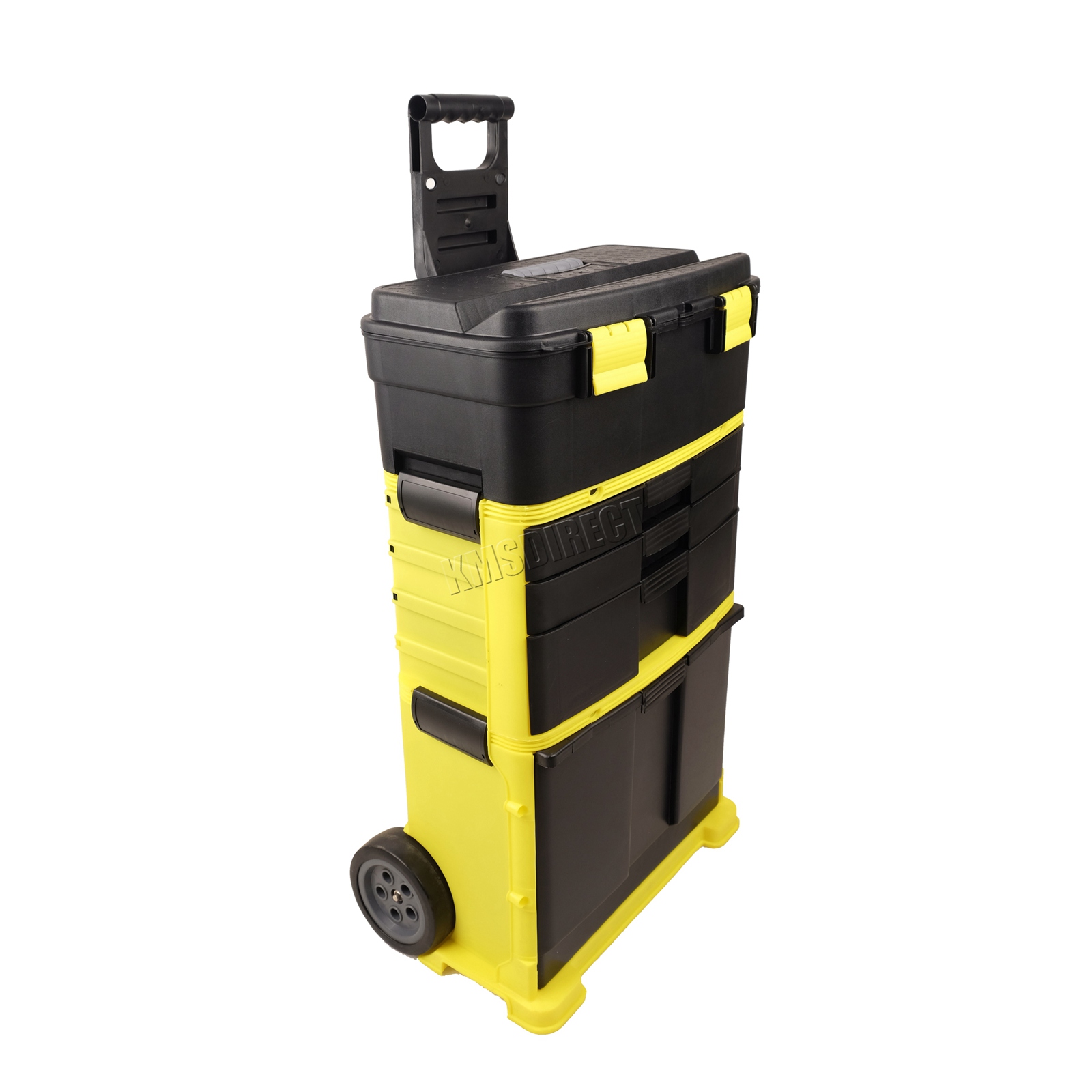 Foxhunter Plastic Mobile Roller Work Shop Chest Trolley Storage Tool