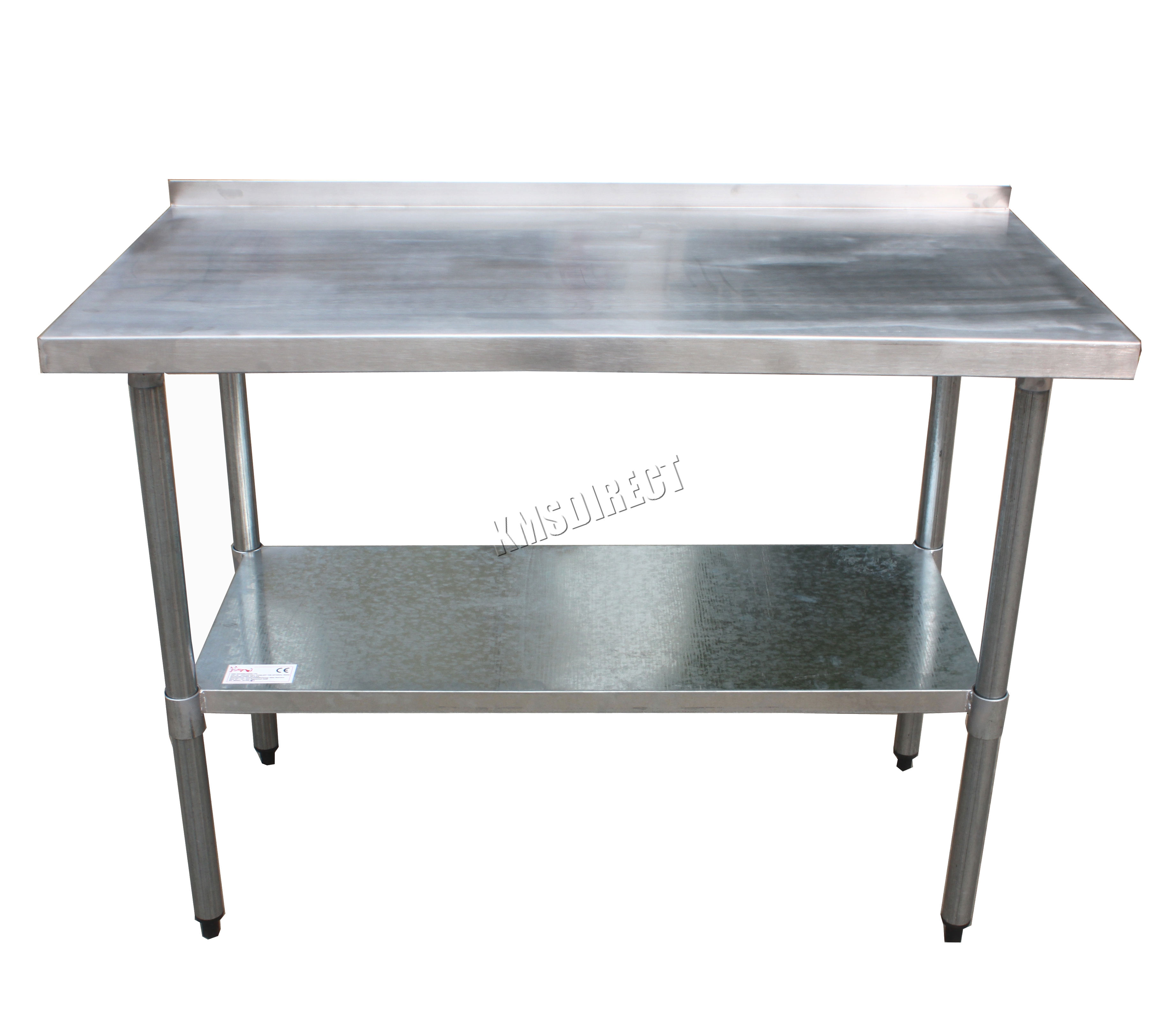 FoxHunter Stainless Steel Catering Table Backsplash Work Bench Kitchen ...