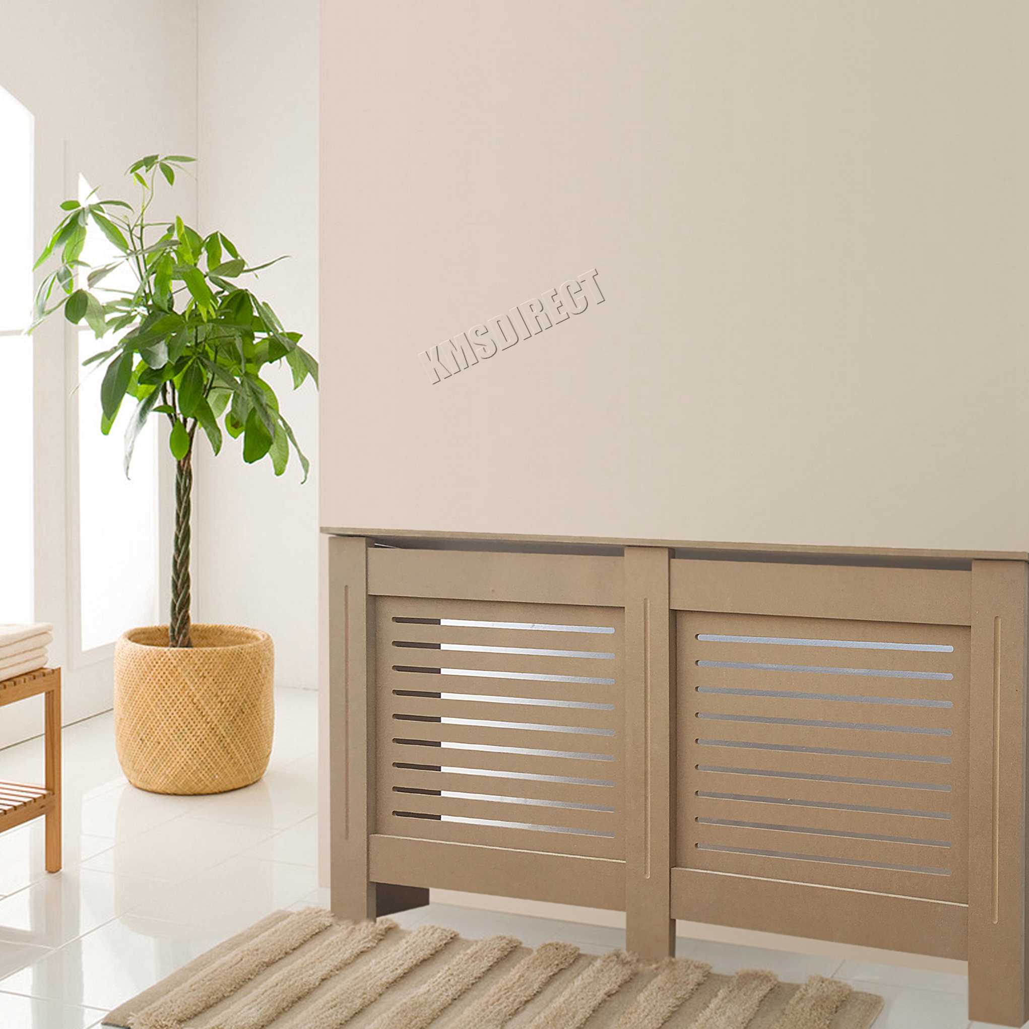 WestWood Radiator Cover - White Or Grey Wooden Radiator Wall Shelves ...