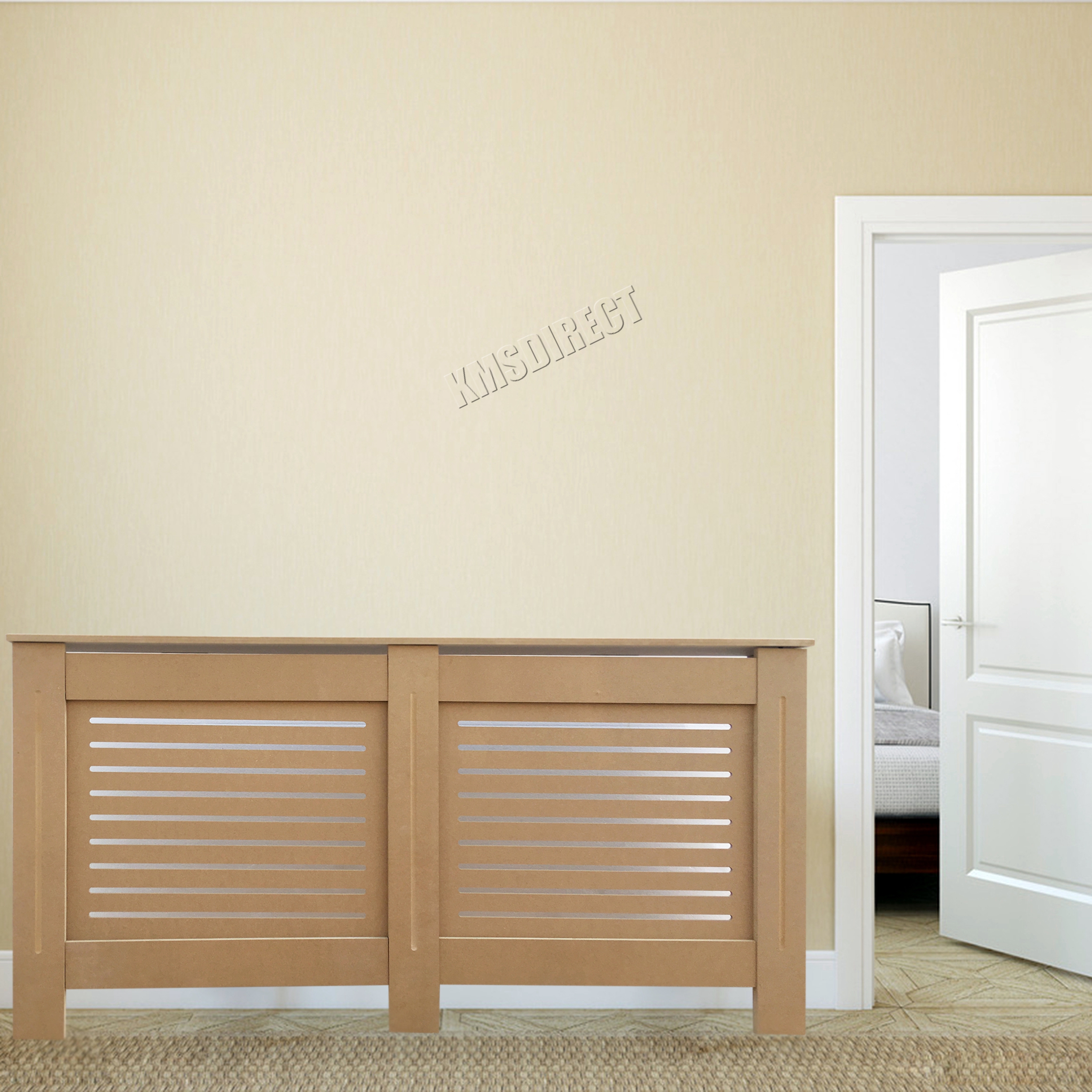 WestWood Radiator Cover - White Or Grey Wooden Radiator Wall Shelves ...