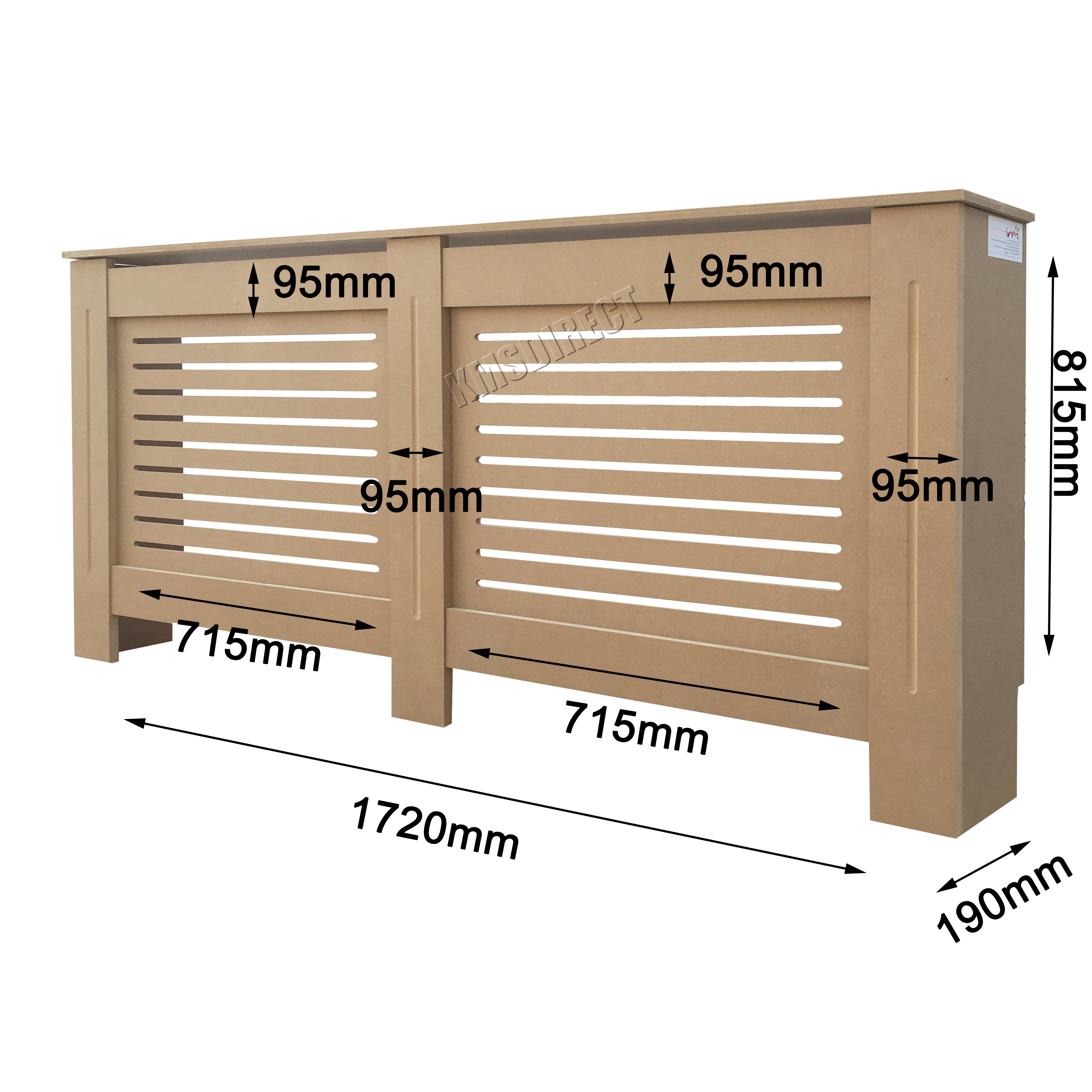 WestWood Radiator Cover - White Or Grey Wooden Radiator Wall Shelves ...