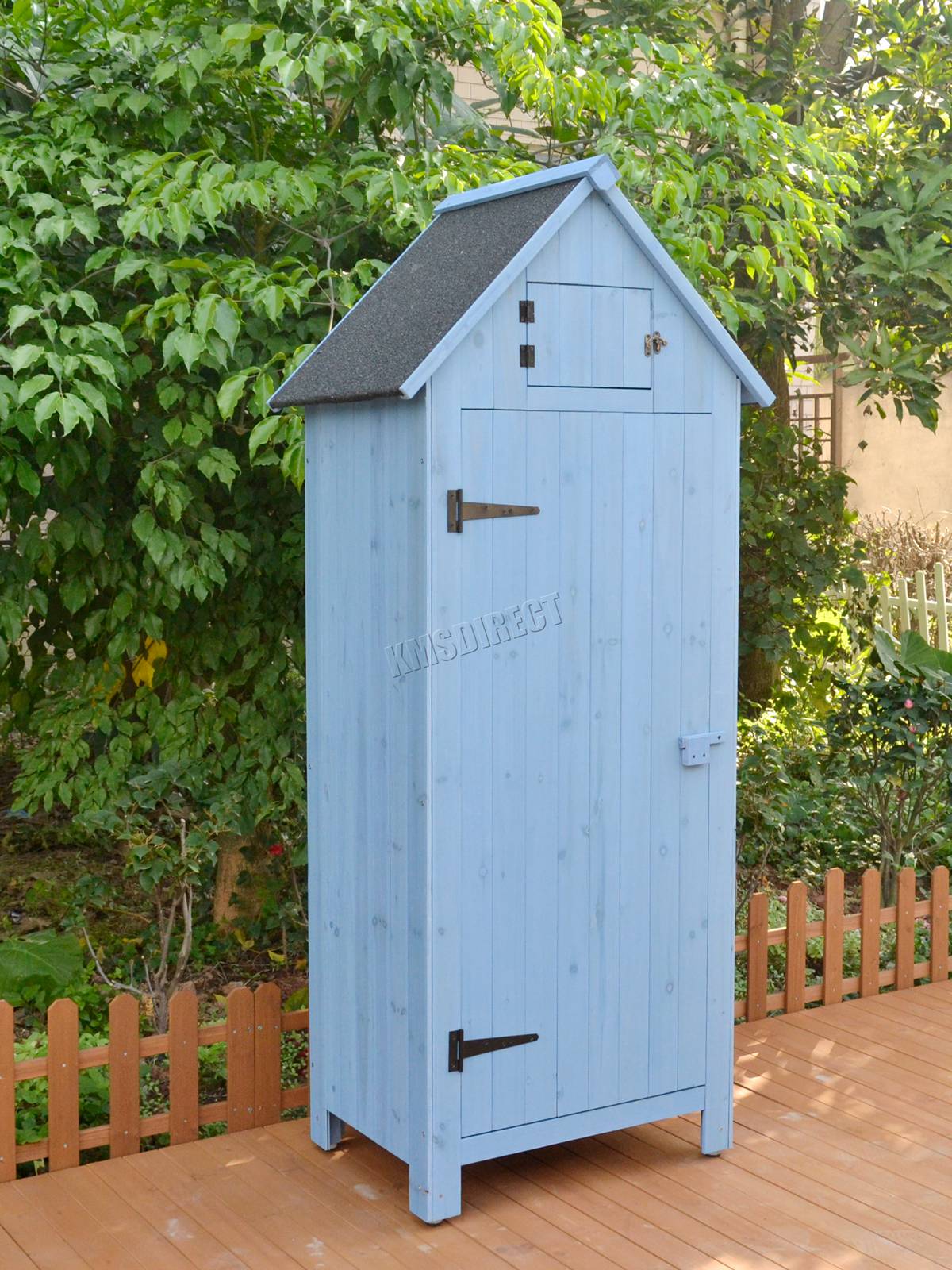 BIRCHTREE WOODEN STORAGE Shed Sentry Box Beach Hut Garden Cupboard Tool ...